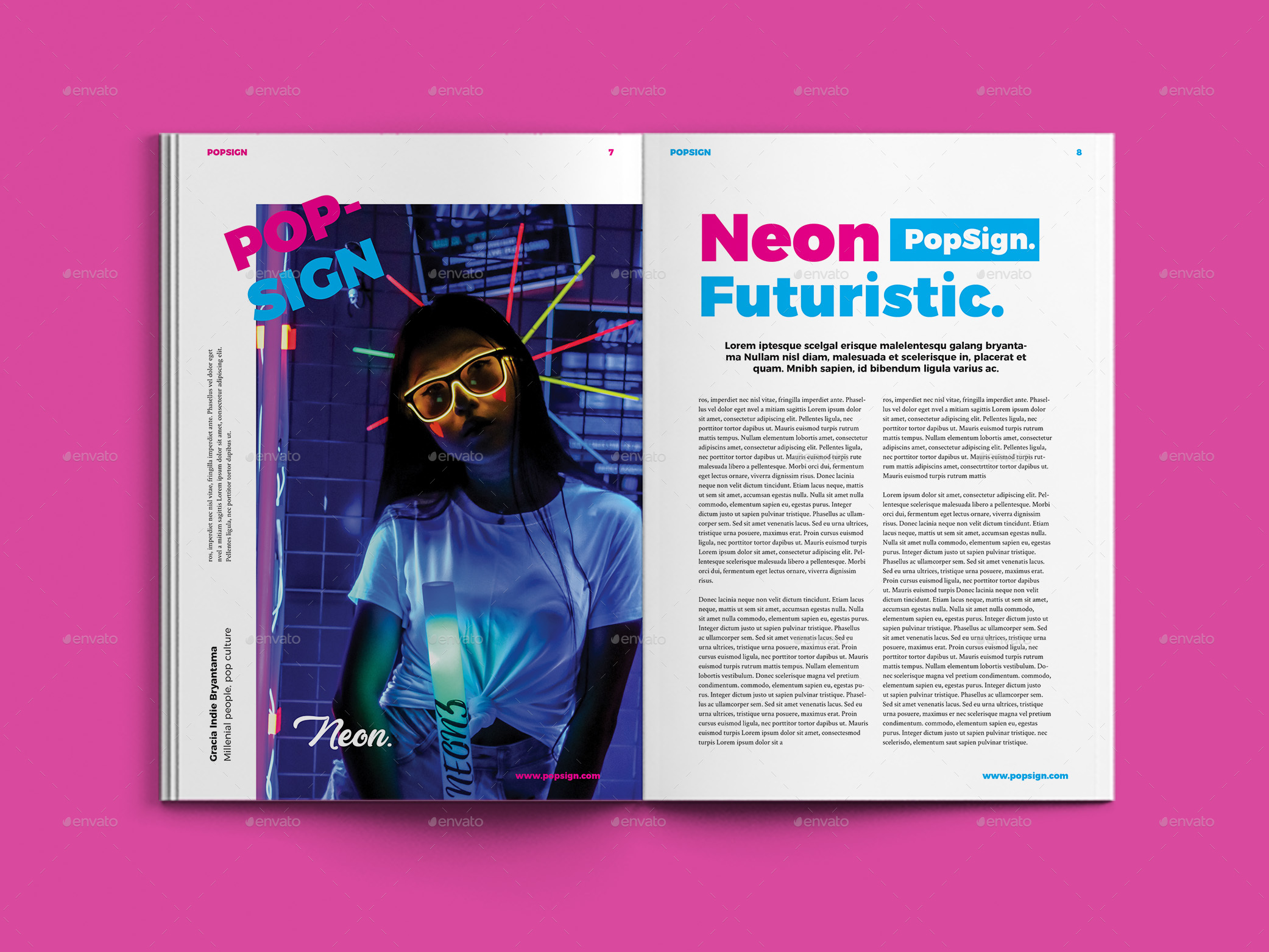 Popsign Multipurpose Magazine, Print Templates | GraphicRiver