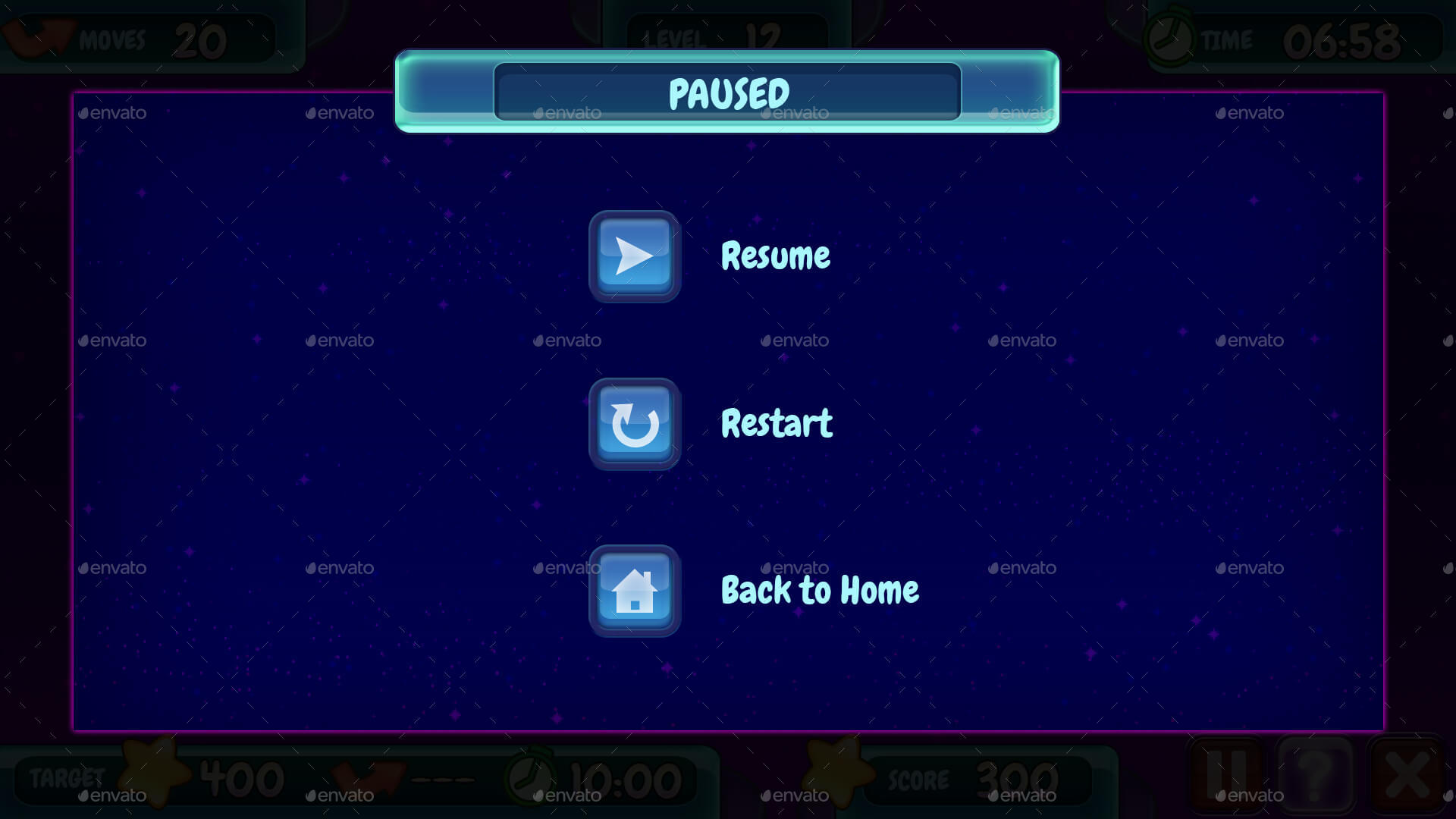 Complete Match 3 Puzzle Game UI Kit, Game Assets | GraphicRiver