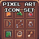 Pixel Art Icon Set, Game Assets | GraphicRiver
