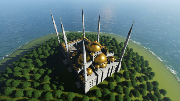 Top View of the Blue Mosque, Motion Graphics | VideoHive