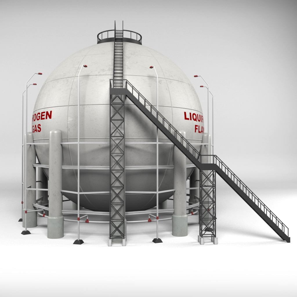 Industrial Sphere Tank Oil by kr3atura | 3DOcean