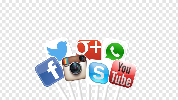 Social Media Icons Overlay, Motion Graphics | VideoHive