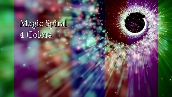 Magic Spiral 4 Colors, Motion Graphics | VideoHive