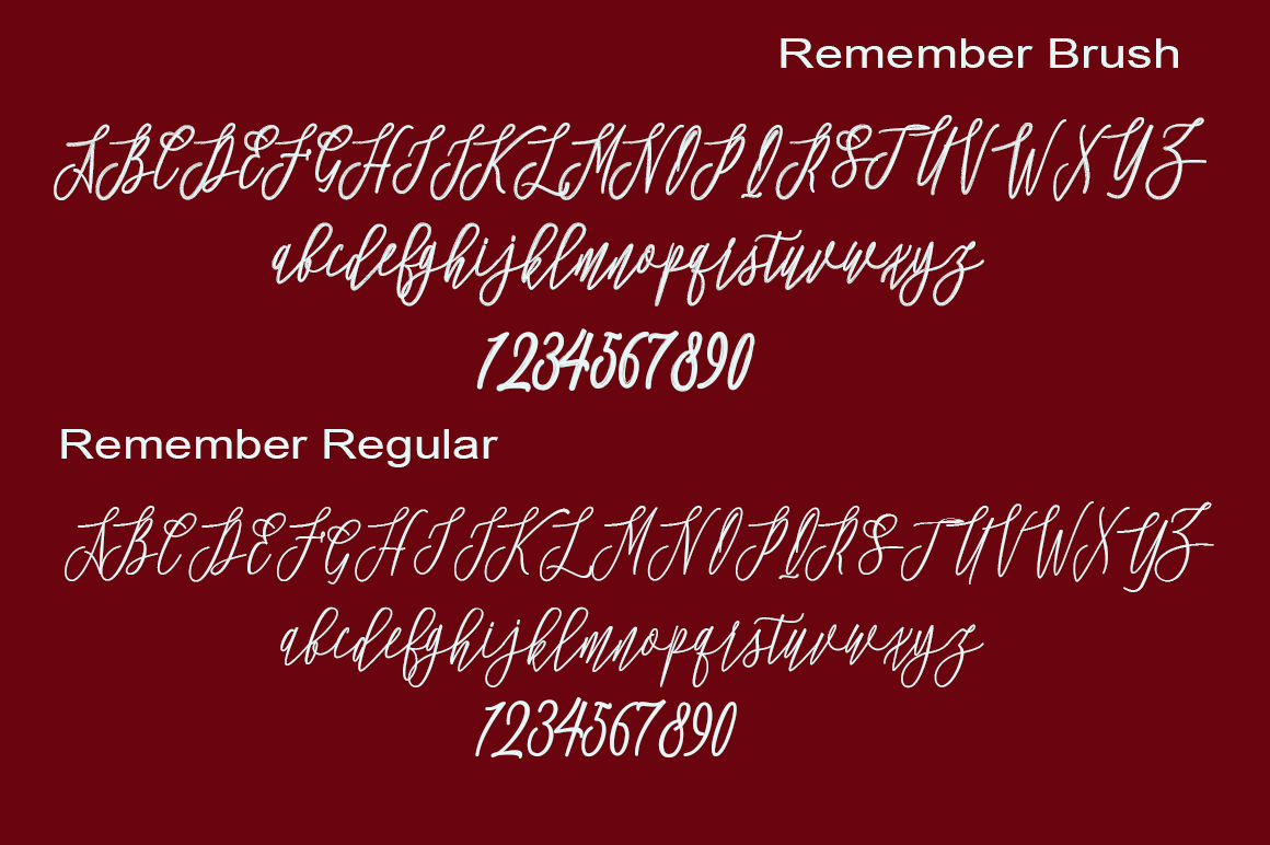 Remember, Fonts | GraphicRiver