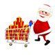 Santa with the Trolley with Gifts, Motion Graphics | VideoHive