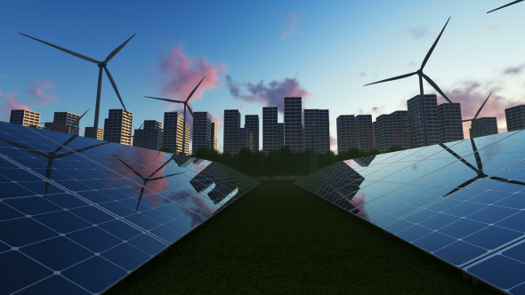 3D Solar Power Energy, Motion Graphics | VideoHive