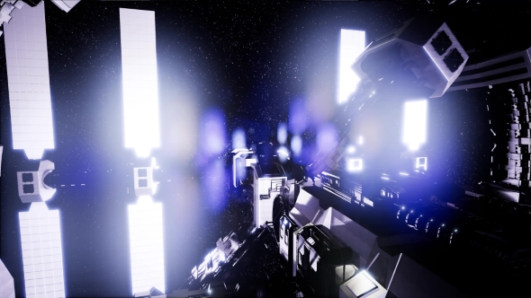 Spaceship Travelling Through the Universe, Motion Graphics | VideoHive