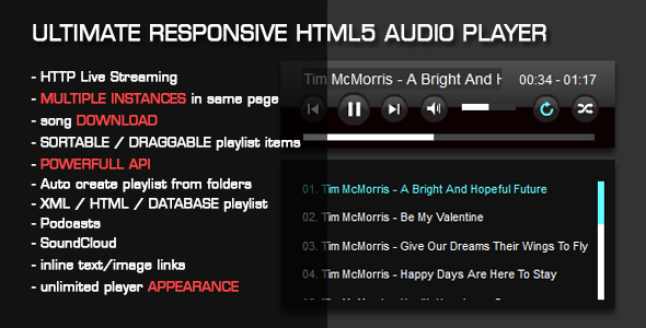 HTML5 Audio Player with Playlist - Feedlinks.net