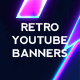 3 Retro Youtube Banners, Web Elements | GraphicRiver