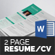 Resume/CV (2 Page) by sawonahmed | GraphicRiver