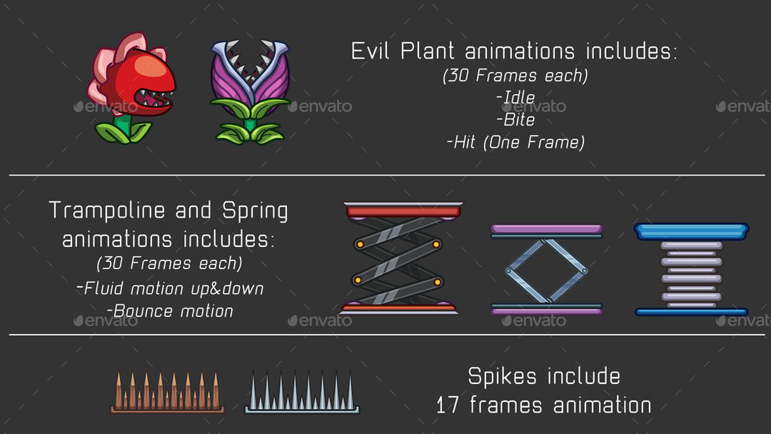 Flying Characters Game Kit - Sprites, Backgrounds, Tilesets, User ...