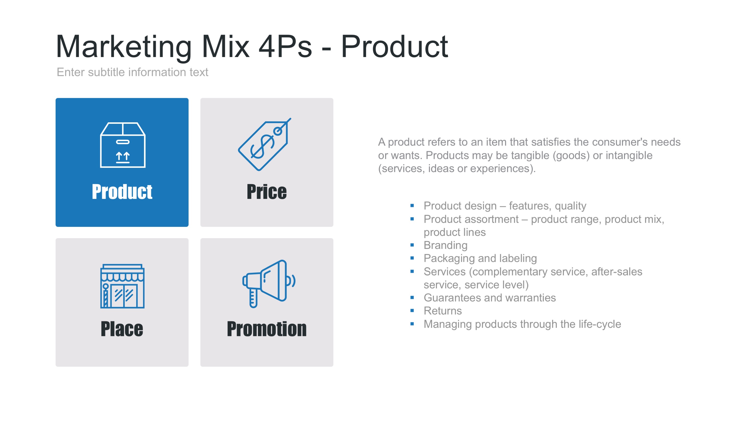 Marketing Mix PowerPoint Template, Presentation Templates | GraphicRiver