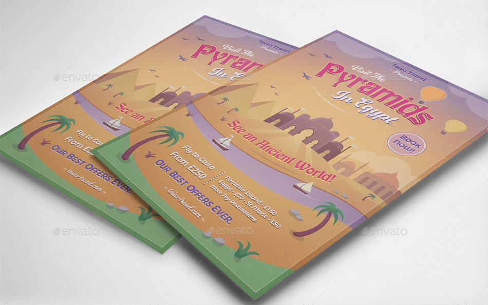 Exotic Travel Flyers, Print Templates | GraphicRiver