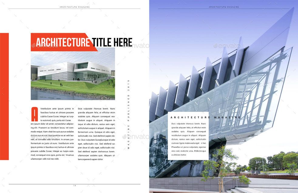 Modern Architecture Magazine, Print Templates | GraphicRiver