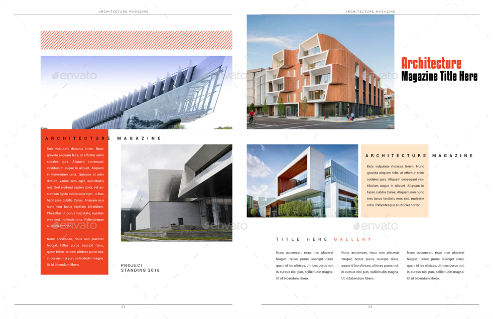 Modern Architecture Magazine, Print Templates | GraphicRiver