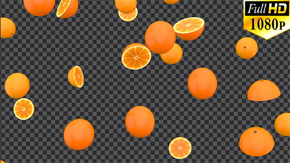 Falling Oranges, Motion Graphics | VideoHive