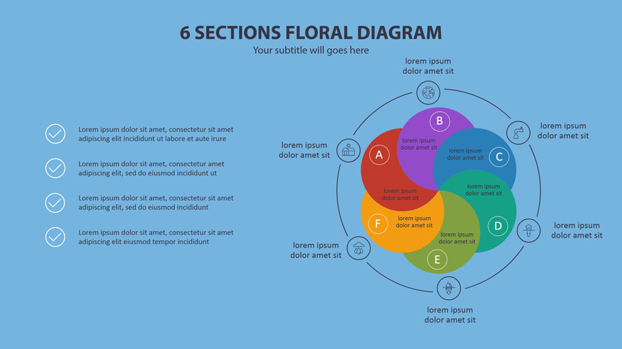 Floral Diagram - Keynote, Presentation Templates | GraphicRiver