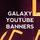 3 Galaxy Youtube Banners, Web Elements | GraphicRiver