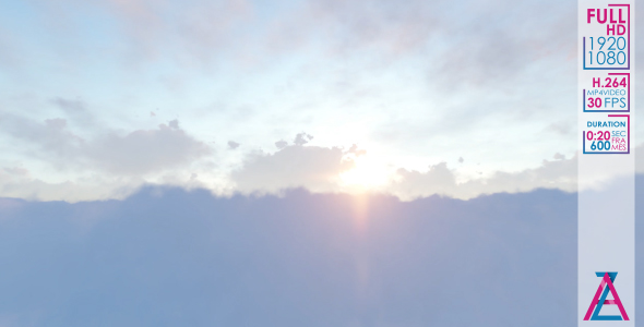 Sun Flying in The Clouds, Motion Graphics | VideoHive