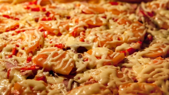 Rising Pizza in the Oven. Homemade Bakery Concept, Stock Footage ...