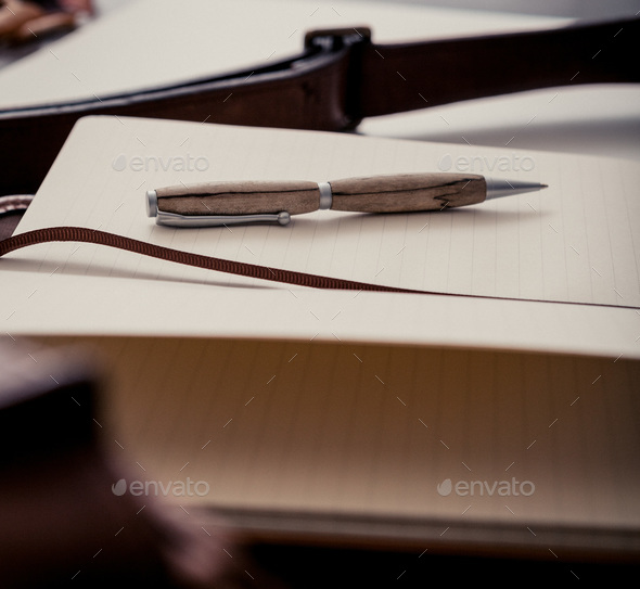 Pen and Journal Stock Photo by willmilne | PhotoDune