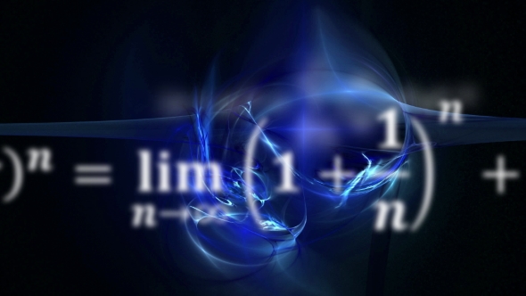 Math Equations Flying and Disappearing in Distance, Motion Graphics