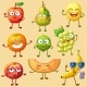 Fruit Character Isolated, Vectors | GraphicRiver