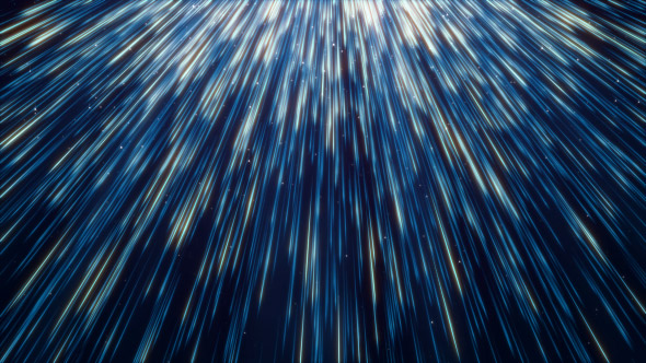 Falling Blue Stars Streaks Particles, Motion Graphics | VideoHive