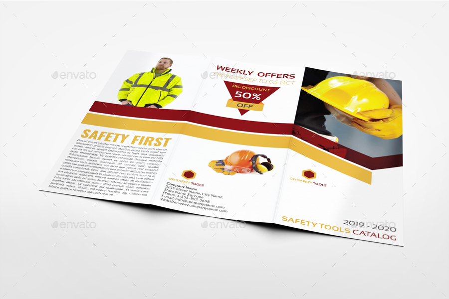 Safety Tools Catalog Brochure Bundle Template, Print Templates ...