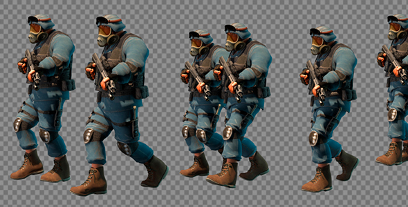 Large Group Of Soldiers In Uniform, Motion Graphics | VideoHive