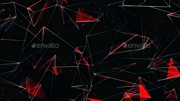 Cinematic Low Poly Tech Background, Graphics | GraphicRiver