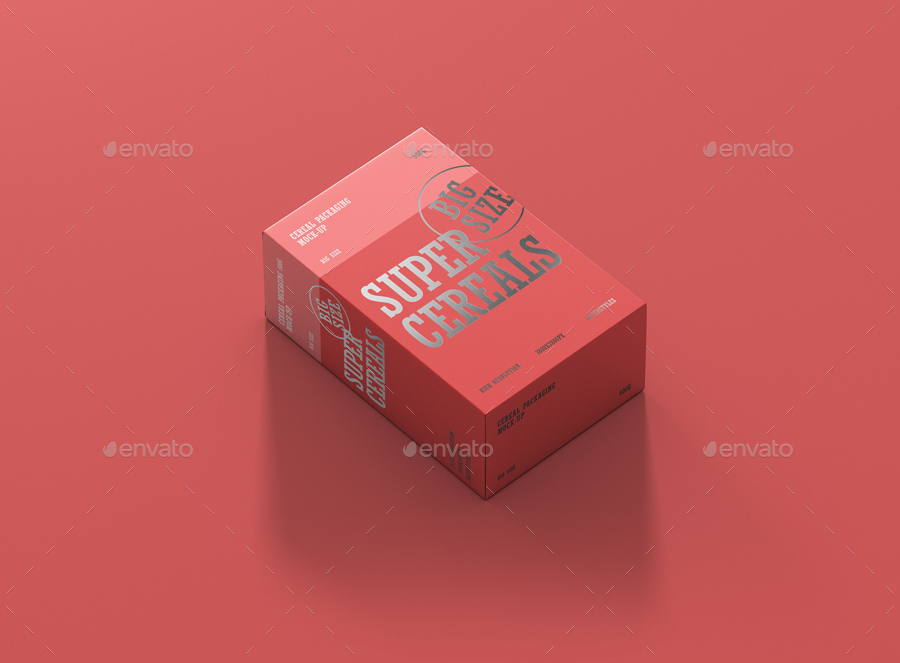 Cereals Box Mockup - Big Size, Graphics | GraphicRiver