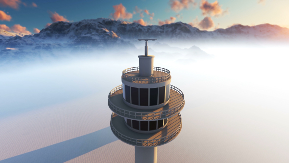 Control Tower at Sunset, Motion Graphics | VideoHive