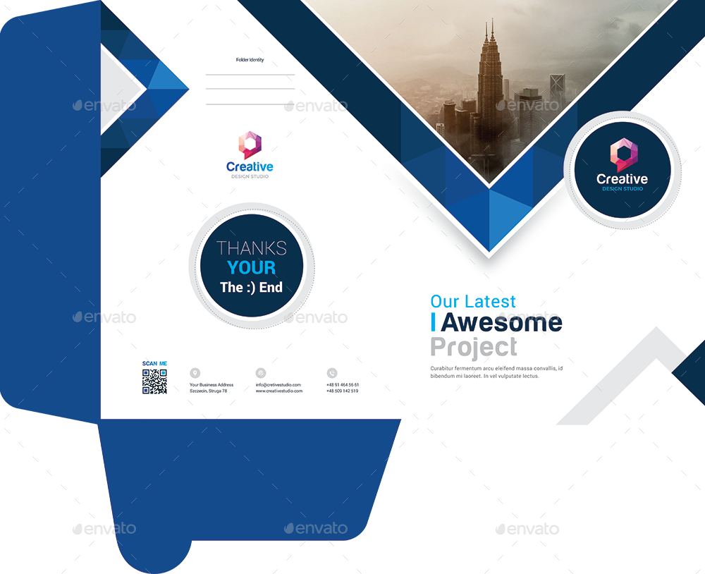 Presentation Folder, Print Templates | GraphicRiver