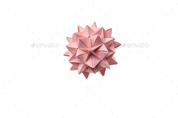 Pink spiky ball origami Stock Photo by stockfilmstudio | PhotoDune