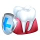 Gum Tooth and Shield Icon, Vectors | GraphicRiver