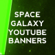 3 Galaxy Space Youtube Banners, Web Elements | GraphicRiver