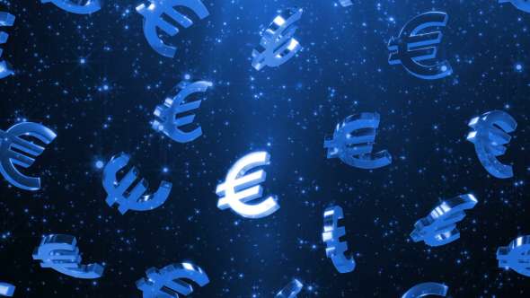 3D Falling Euro Signs, Motion Graphics | VideoHive