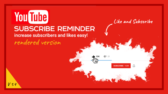 YouTube Subscribe Reminder Overlay (v 1.4) by templatesbravo | VideoHive