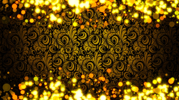 Golden Particles Frame , Motion Graphics | VideoHive