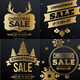 7 Christmas Gold Banners, Web Elements | GraphicRiver