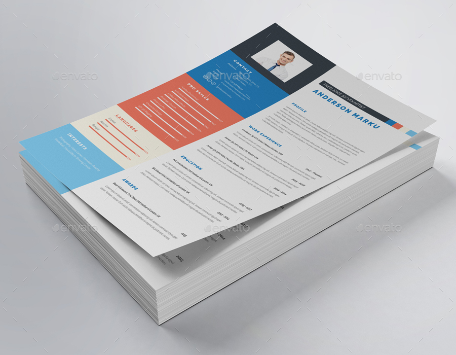 Resume/CV, Print Templates | GraphicRiver