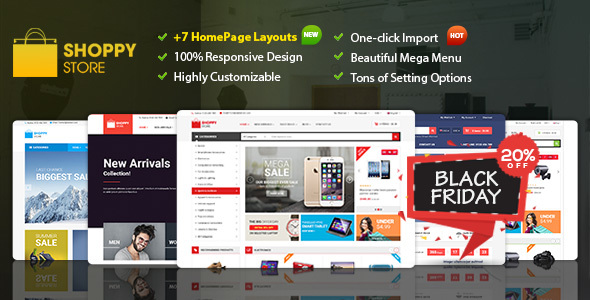 Shoppy Store - Responsive Magento 2 and 1.9 Theme by magentech ...