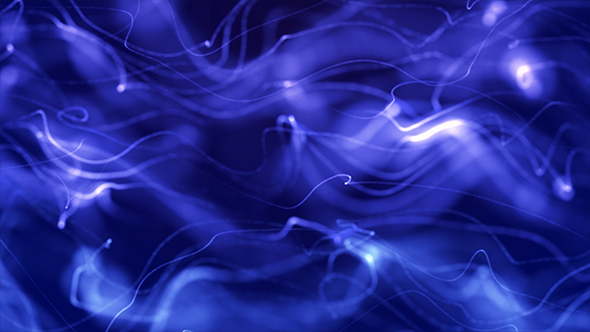 Blue Particles Flowing, Motion Graphics | VideoHive