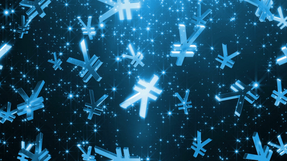 Falling Yen Symbols, Motion Graphics | VideoHive