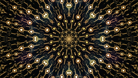 Golden Kaleidoscope Loop, Motion Graphics | VideoHive