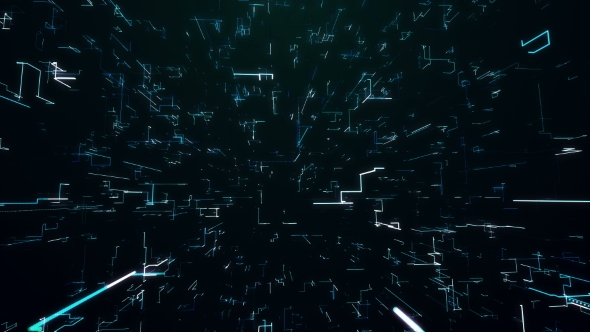 The Flight in a Chaotic Technological Space, Motion Graphics | VideoHive
