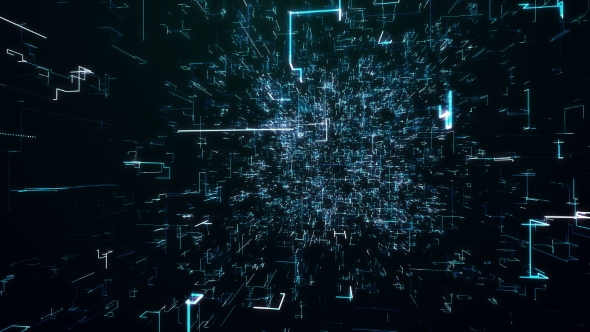 The Flight in a Chaotic Technological Space, Motion Graphics | VideoHive