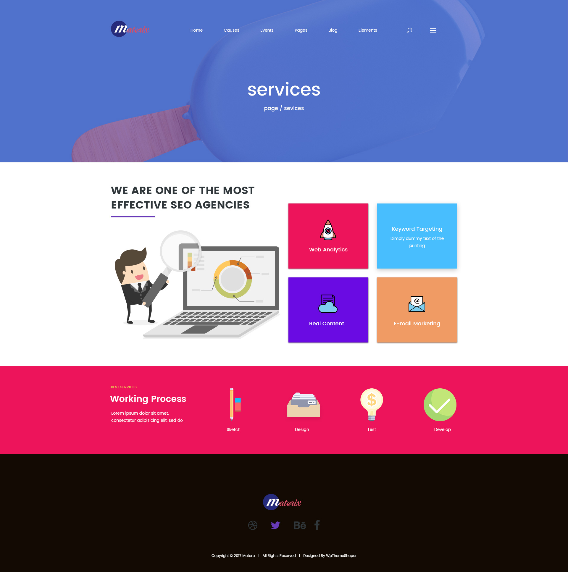 Materix - Multi-Purpose Material PSD Template by ThemeXengine | ThemeForest