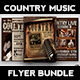 Country Music Flyer Bundle, Print Templates | GraphicRiver